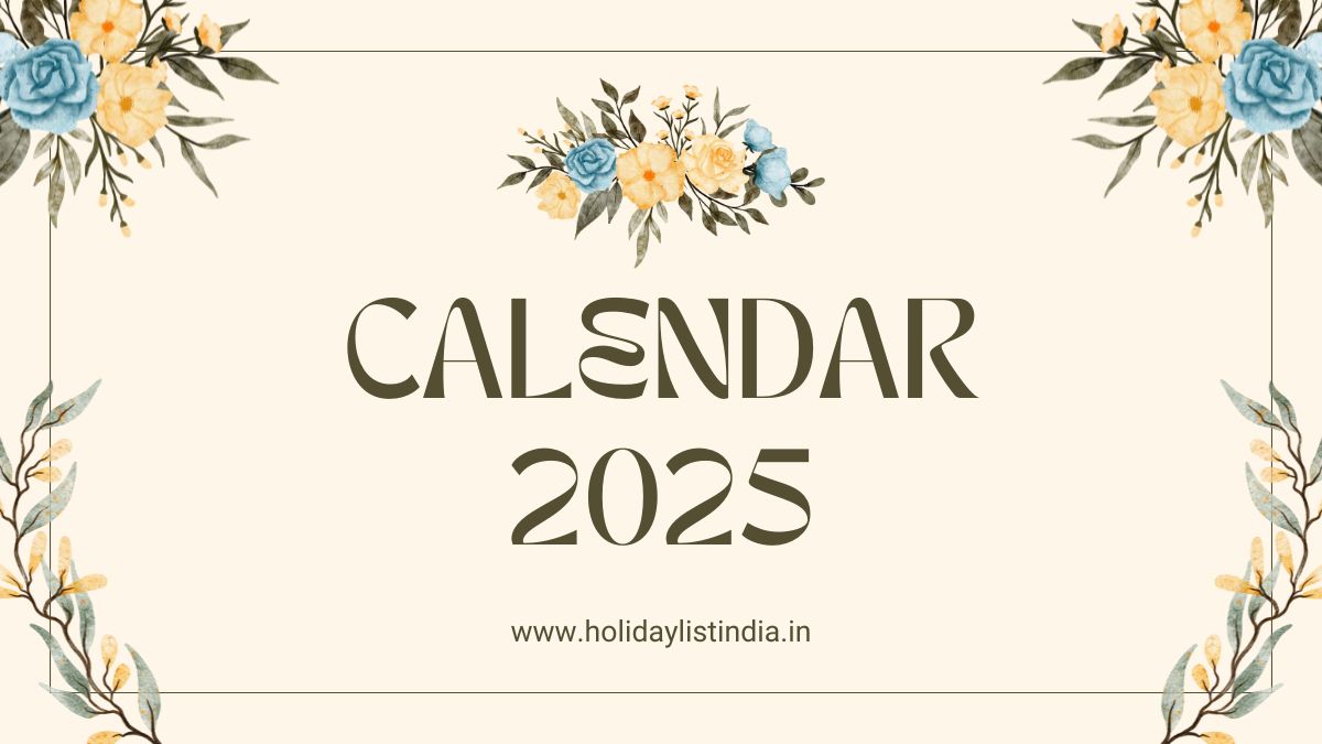 Calendar 2025 India with Holidays and Festivals – Page 2 – Indian ...